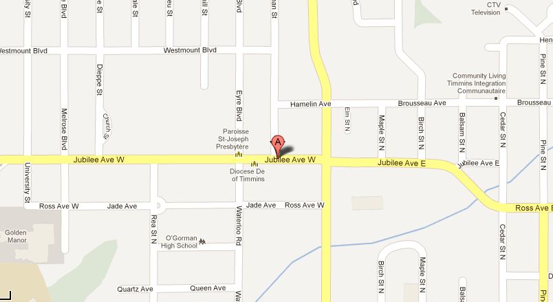 Contact – The Official Website of The Jubilee Centre in Timmins, Ontario